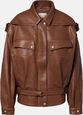 Magda Butrym Oversize-Lederjacke