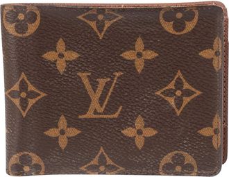 Louis Vuitton Portemonnaie - Louis Vuitton Canvas Monogram Slender Wallet - Gr. unisize - in Braun - f&uuml;r Damen