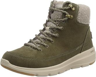 Skechers Femme Glacial Ultra Woodlands Winter Boots,Lace-up Shoes, Olive, 39 EU