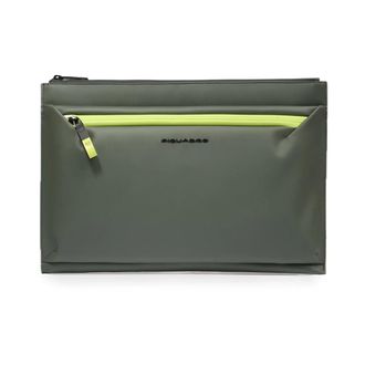 Piquadro Wasserabweisende Clutch f&uuml;r iPad Pro 12.9 - - Bags - Herren - Gr&uuml;n - ONE SIZE