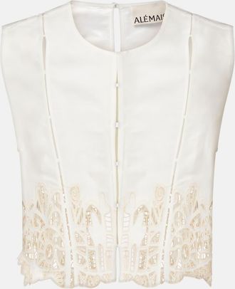 Alemais Al&eacute;mais Besticktes Top Rosemary