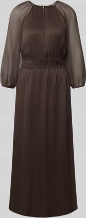 Comma Maxikleid in semitransparentem Design