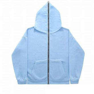 Generic Manteau &agrave; capuche &agrave; manches longues pour femme - Sweat &agrave; capuche zipp&eacute; pour femme - Surdimensionn&eacute; - Automne - Pull d&eacute;t&eacute; - Pull long avec poches en po