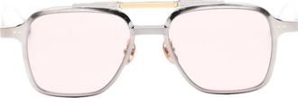 Massada White Circle Sonnenbrille - Silber