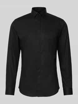 Jake*s Slim Fit Business Hemd aus Baumwolle mit Kentkragen
