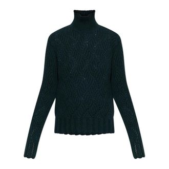 Etro Kaschmir Rollkragenpullover - - Knitwear - Damen - Gr&uuml;n - XS