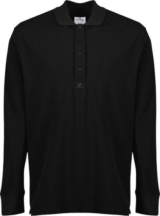 Courr&egrave;ges Homme, Tops, Noir, Taille: S Polo Oversize