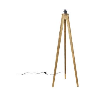 QAZQA L&auml;ndliche Stehlampe Stativ Vintage Holz - Stativ Classic