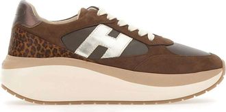Hogan Femme, Chaussures, Brun, Taille: 38 EU Maxi Active Baskets