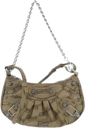 Balenciaga Pre-owned Sac bandouli&egrave;re LE Cagole Mini BB en toile enduite Monogram - Femme - Pre-owned - Beige - Taille: ONE Size