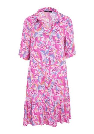 Navigazione A-Linien-Kleid (1-tlg) mehrfarbiges Blattmuster