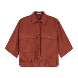 Brunello Cucinelli Femme, Blouses et Chemises, Brun, Taille: 40 FR Brunello Cucinelli Chemises