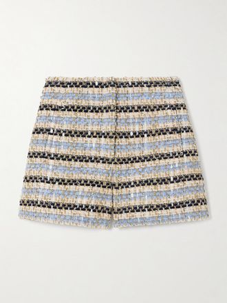 Veronica Beard Short En Tweed M&eacute;tallis&eacute; Jazmin - Bleu