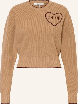 Chlo&eacute; Pullover Mit Cashmere braun