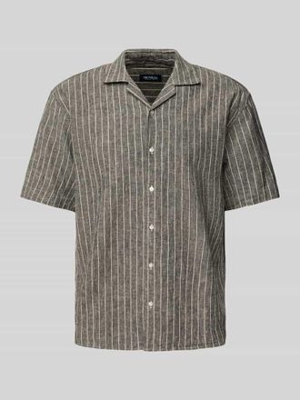 Mc Neal Regular Fit Freizeithemd aus Leinen-Baumwoll-Mix