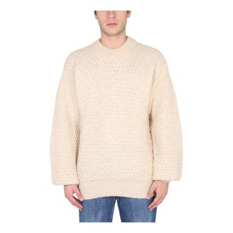S&eacute;fr Leonard Sweater - - Knitwear - Herren - Beige - M