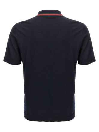 Gucci Mens Blue Wool Polo Shirt