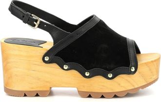 Kickers Femme, Chaussures, Noir, Taille: 39 EU Sandales à Talon en Bois
