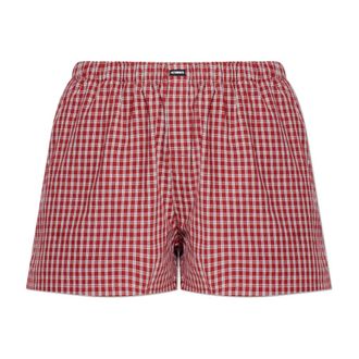 VETEMENTS Femme, Shorts, Rouge, Taille: 36 FR Plaid Pattern Shorts