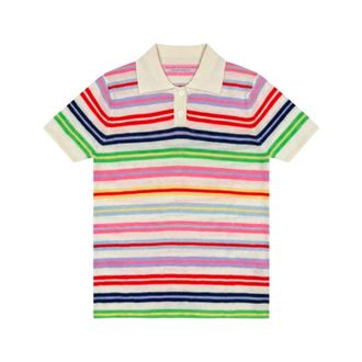 Majestic Filatures Gestreiftes Kaschmir-Polo - - Tops - Damen - Mehrfarbig - L