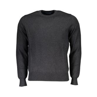 North Sails Grauer Polyamid-Pullover mit Logo-Stickerei - - Knitwear - Herren - Grau - 2XL
