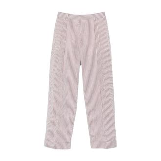 Dries Van Noten Femme, Pantalons, Brun, Taille: 42 FR Wide Pantalons
