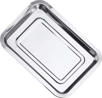 Yarnow Grillpfanne Aus Edelstahl Abtropfschale Wiederverwendbar Grillplatte Für Küche Maße Leicht Zu Reinigen Rostfrei