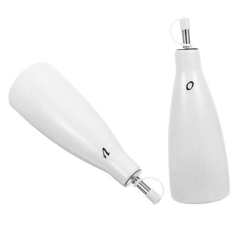 BESTONZON 2st Keramik-&ouml;l-essig-kanne &Ouml;l- Und Essigflaschen Aus Keramik Oliven&ouml;l &Ouml;lflasche Mit Ausgie&szlig;er Essig Ausgie&szlig;er Flaschen Metallso&szlig;e Bbq-sauce-flaschen E