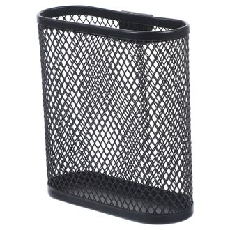 DOITOOL Metall Mesh Stifthalter Ovaler Schreibtisch Organizer Stiftehalter B&uuml;robedarf Aufbewahrung Beh&auml;lter Schwarz Stabil Multifunktional F&uuml;r Stifte Schl&uuml;sse