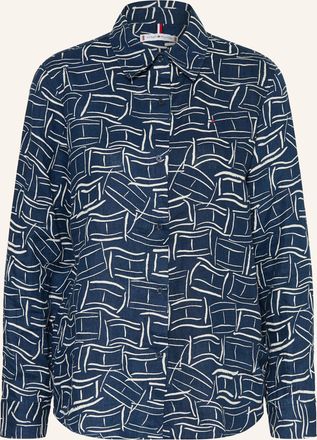 Tommy Hilfiger Hemdbluse Aus Leinen blau