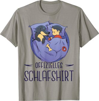 Jimbeels Offizielles Schlafshirt | Kinder Hunde Spruch Welpen Dackel T-Shirt