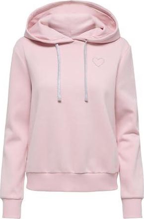 Only Onlnoli L/S Heart Hood SWT Noos, Rosy Touch, M
