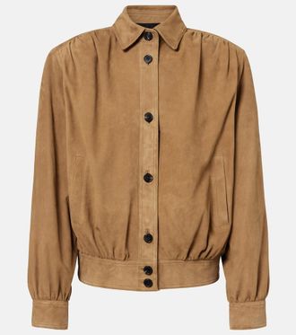 Saint Laurent Jacke aus Veloursleder