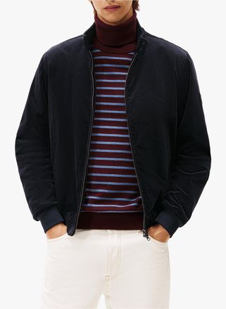Tommy Hilfiger Blouson aspect velours c&ocirc;tel&eacute; en coton m&eacute;lang&eacute;