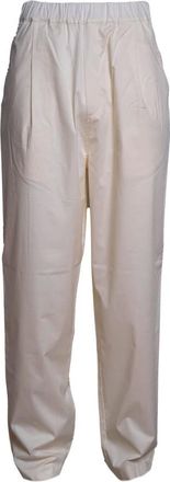 Laneus Homme, Pantalons, Beige, Taille: M Pantalon Large Melrose