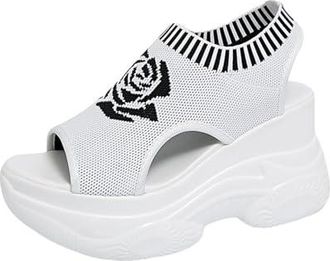 Generic Sandales Femme 2026 &eacute;t&eacute; Confortable Orthop&eacute;dique avec Bout Ouvert et Talon Chaussures Antid&eacute;rapant Respirantes D&eacute;Contract&eacute;Es Sandales de Plage Leger B