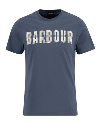 Barbour T-Shirt aus Baumwolle mit Label-Print, Tailored Fit in