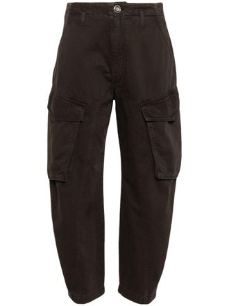 Pinko pantalon fusel&eacute; &agrave; poches cargo - Marron