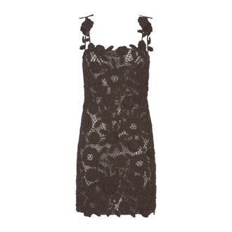 Blumarine Femme, Robes, Brun, Taille: 40 FR Robe Tricot Collection