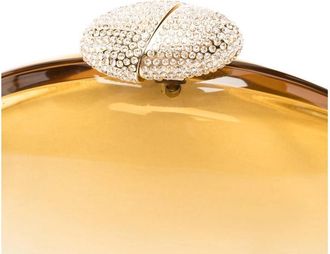 Benedetta Bruzziches Crystal-Embellished Acrylic Clutch - Orange