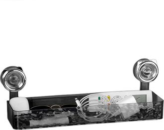 Generic Duschregal Mit Saugnapfen - Gro&szlig;er Stauraum f&uuml;r Badezimmer | Platzsparende Stabil Ohne Bohrer Halterung F&uuml;r Seife Handtuch Shampoo-Balsam