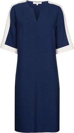 Marie M&eacute;ro Femme, Robes, Bleu, Taille: 38 FR Robe V-encolure Longueur Genou