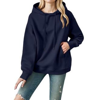 Generic Pull &agrave; capuche pour femme - Grande taille - Sweat &agrave; capuche de sport pour femme - Veste d&eacute;t&eacute; - Pull long - Veste de sport thermique &agrave; capuche - Chemis