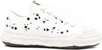 Miharayasuhiro Mihara Yasuhiro, Homme, Chaussures, Blanc, Taille: 41 EU Peterson 23 Original Sole Embellished Canvas Low-Top Baskets