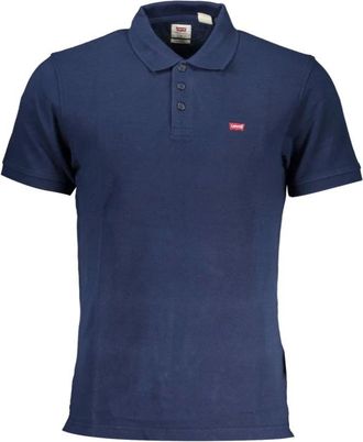 Levi's Homme, Tops, Bleu, Taille: M Polo en Coton Bleu