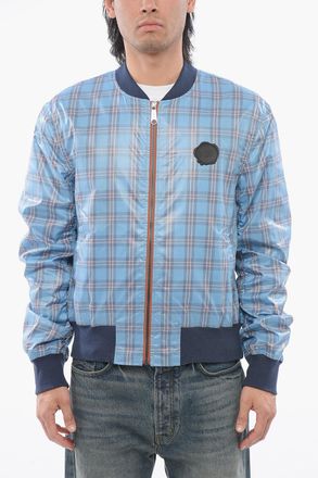 Viktor & Rolf Nylon Check Bomber with Front Zip Viktor & Rolf