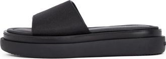Calvin Klein Pantolette Calvin Klein Pantoletten Flatform Slide schwarz Damen HW02461