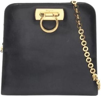 Ferragamo Pre-owned Leather Shoulder Bag - - Pre-owned - Damen - Schwarzk - ONE SIZE