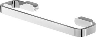 Lenz Handtuchhalter Aura Chrom - kompakter Wand-Handtuchhalter mit optimalem Wandabstand - platzsparend f&uuml;r Bad & G&auml;ste-WC - 3408502