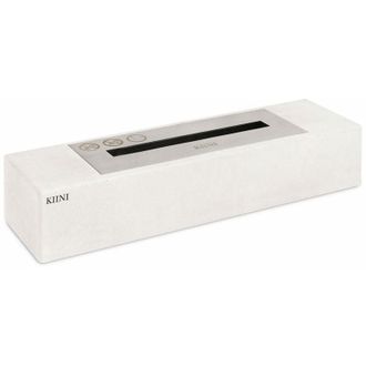 Kiini Kiini - salama Tischkamin Freistehender BioKamin + 1L Ethanolfrei Wei&szlig;